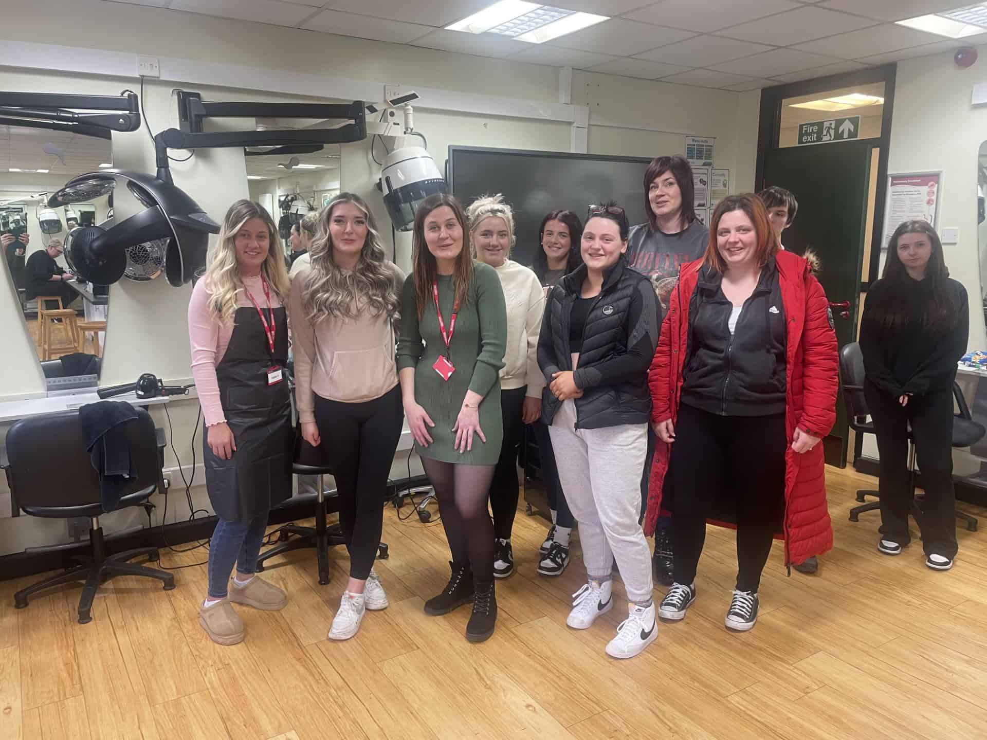 Hair stylists return to college for special training day with students ...