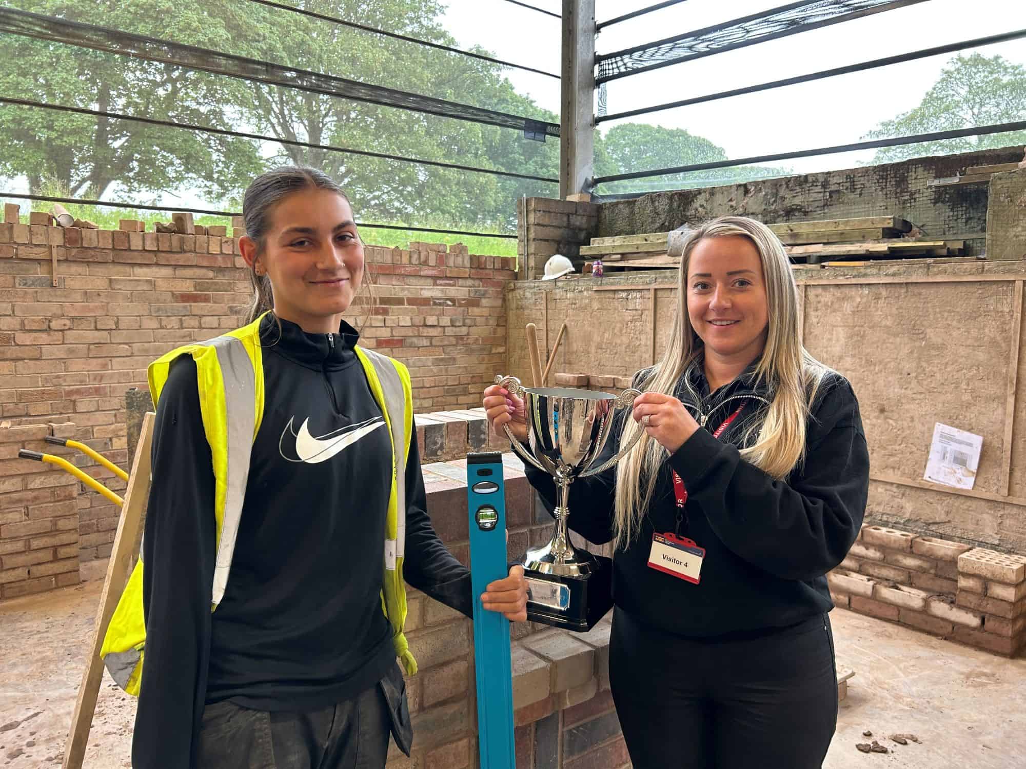 Kylie laying foundations for success after winning Jewson Cup prize ...